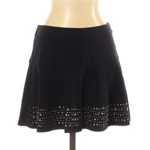 Express | Skirts | Express Black Mini Skater Skirt With Embellishment ...